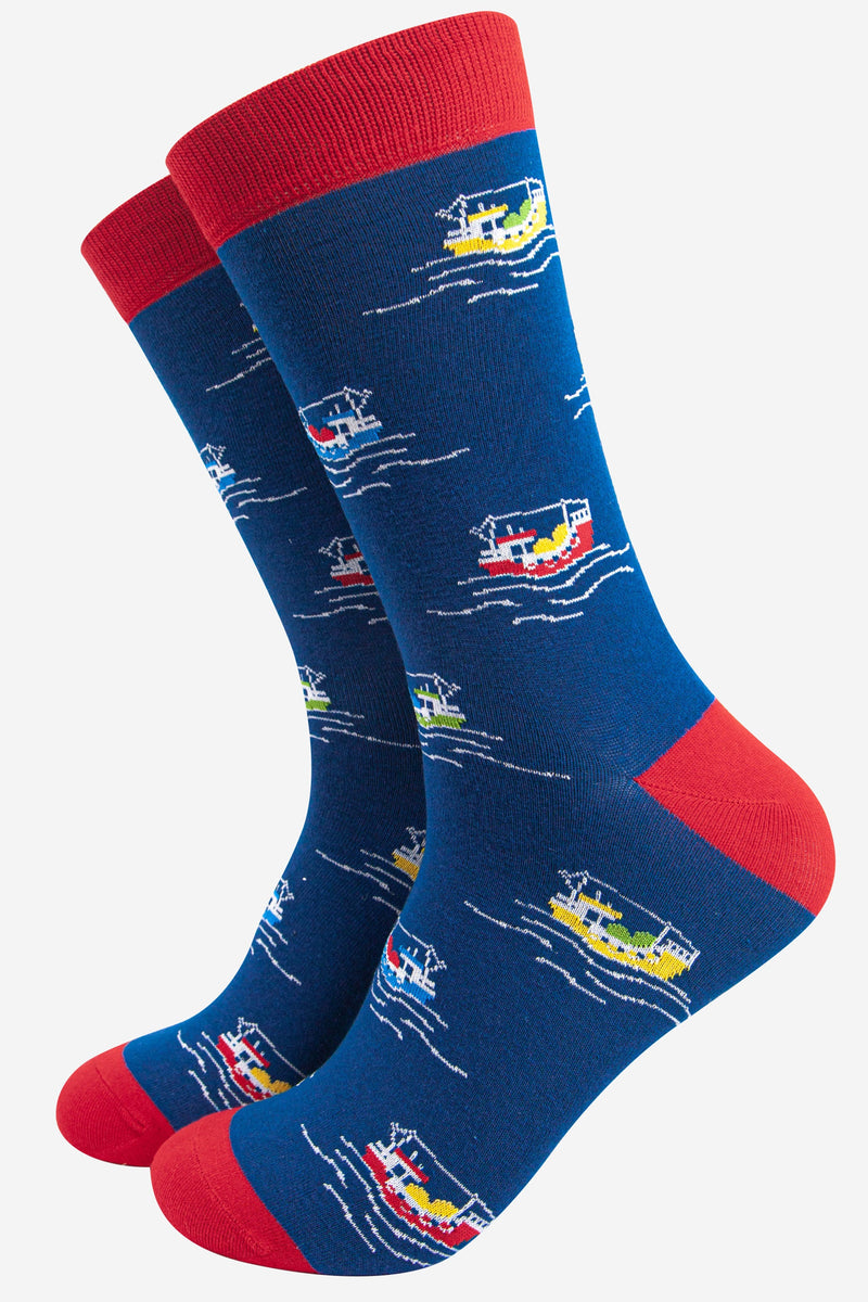 sartaandco – Sock Talk UK Men's Fishing Boat Bamboo Socks Nautical ...